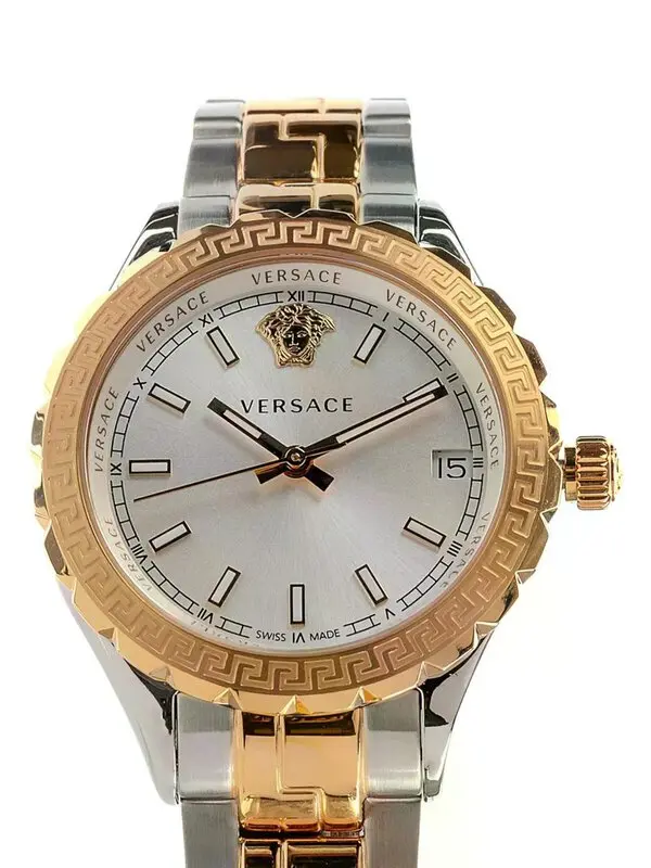 Versace Greca 36mm Watch With Two-tone Link Bracelet