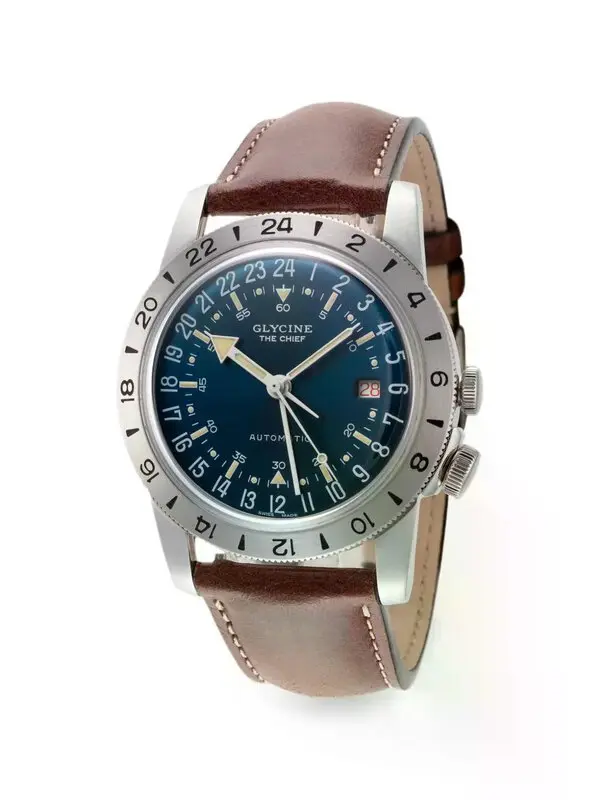 GLYCINE Airman The Chief 40mm Watch - Blue