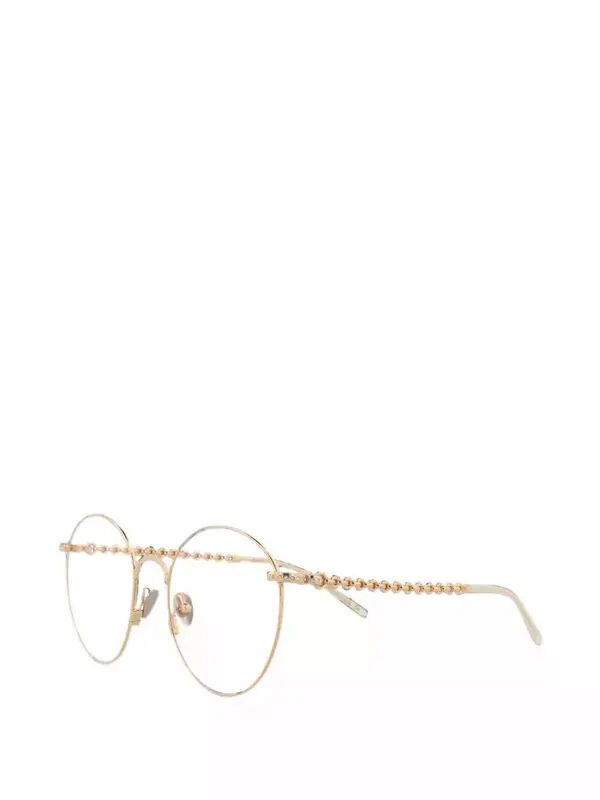 Pomellato Beaded Arm Round Frame Glasses