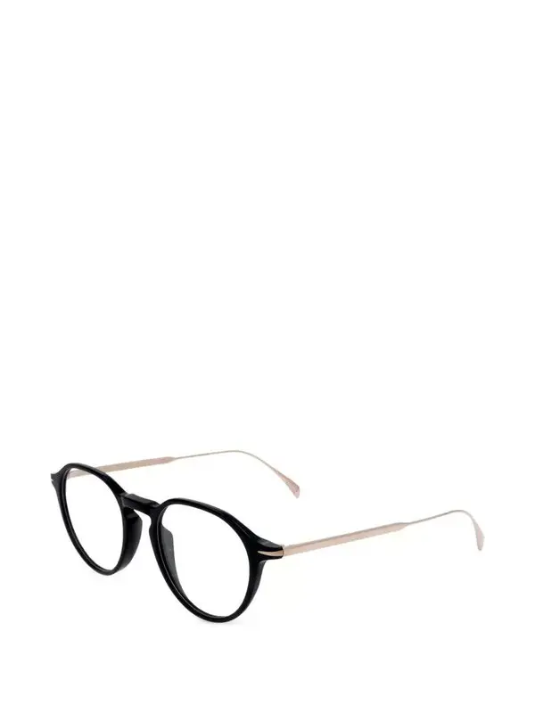 DB EYEWEAR BY DAVID BECKHAM Round Frame Glasses - Black