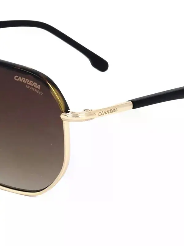 Carrera Eyewear Tortoiseshell-effect Pilot-frame Sunglasses