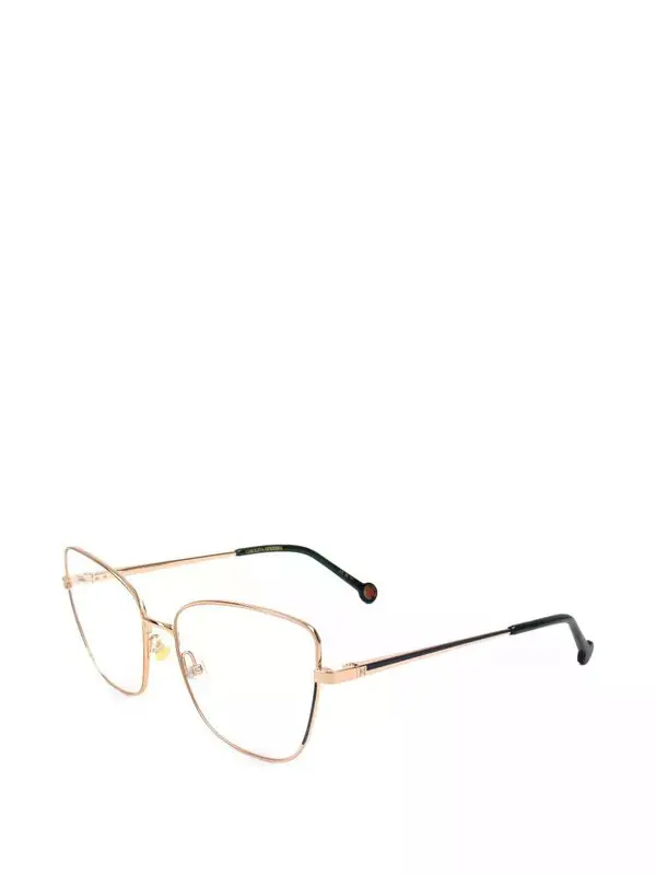 Carolina Herrera Geometric-frame Glasses - Gold