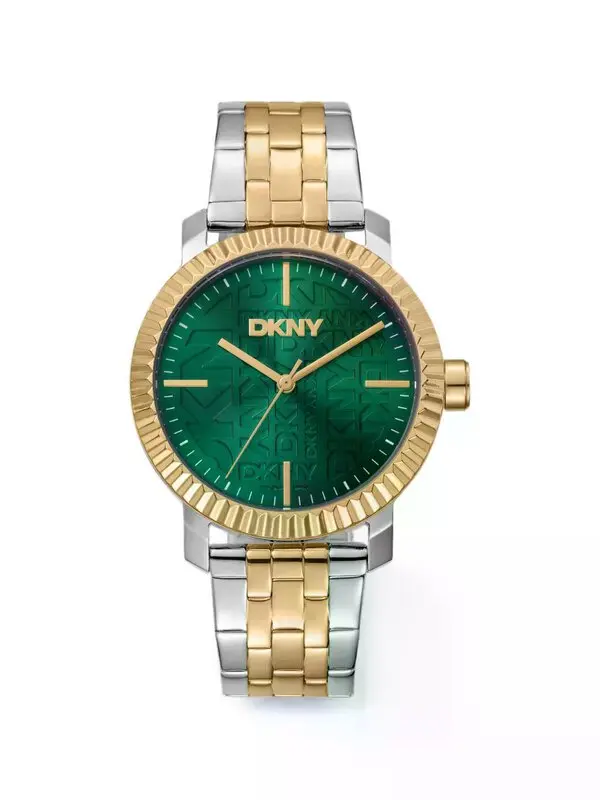 Dkny Fluted Bezel 36mm Watch - Green