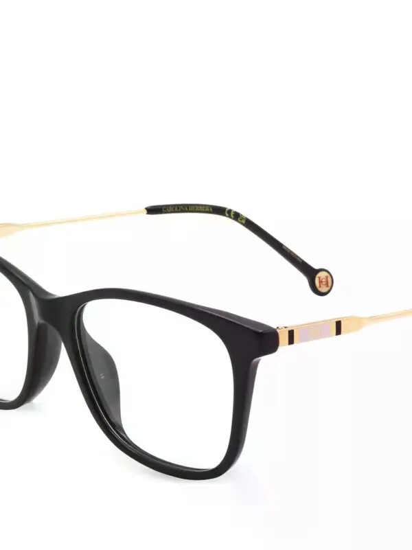 Carolina Herrera Square Frame Eyeglasses - Black