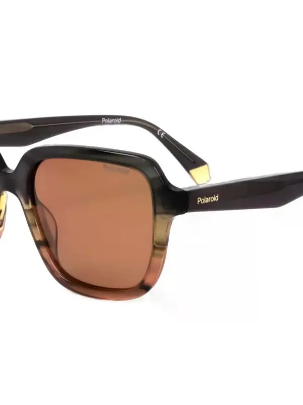 POLAROID Square Frame Sunglasses With Tinted Lenses