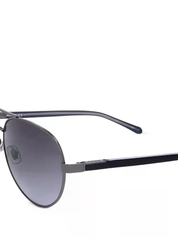 Fossil Double-bridge Pilot-frame Sunglasses