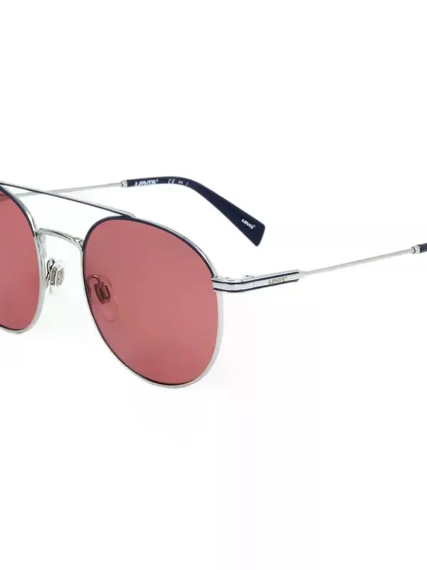 LEVI'S Round-frame Palladium-plated Sunglasses