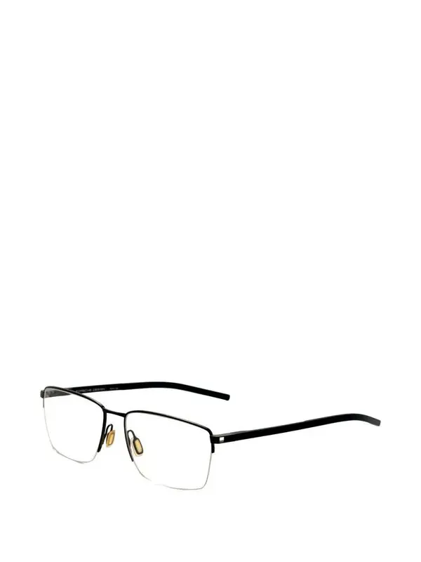 Porsche Design Rectangle Half Rim Eyeglasses - Blue