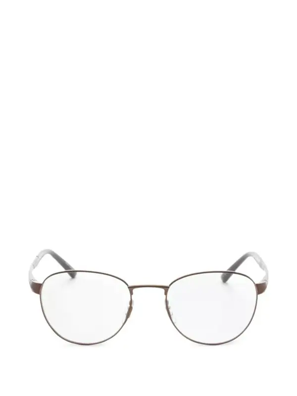 Porsche Design Round Frame Eyeglasses - Brown