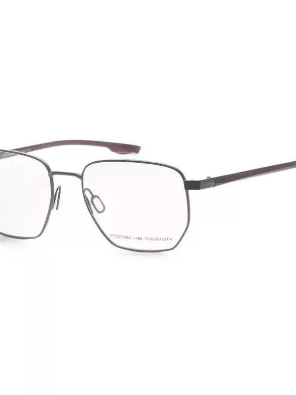 Porsche Design Geometric Frame Eyeglasses - Grey