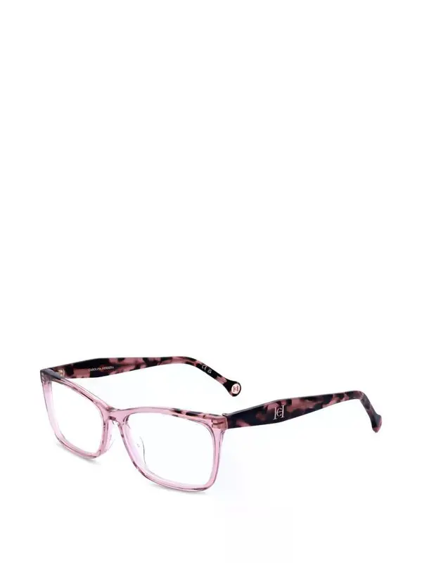 Carolina Herrera Rectangle Frame Eyeglasses - Pink