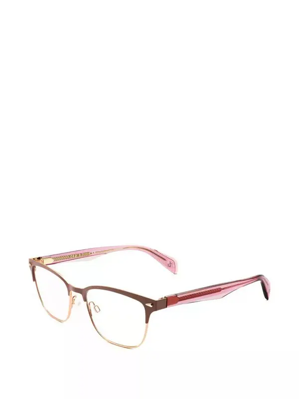 Rag & Bone Square Frame Eyeglasses - Pink