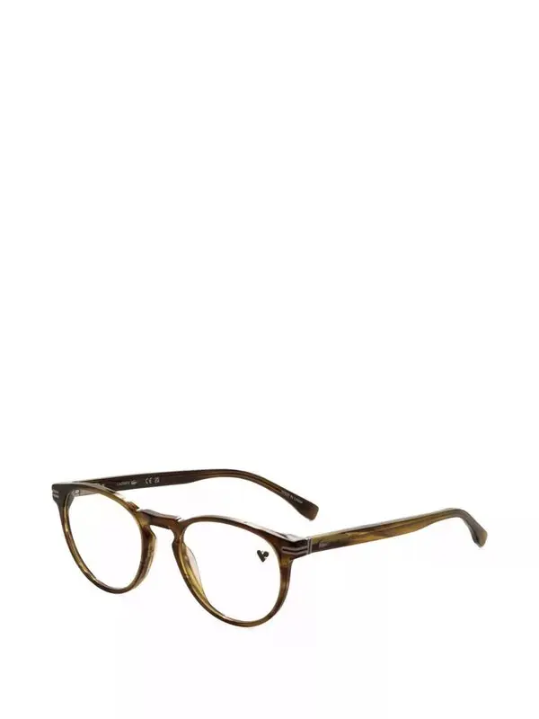 Lacoste Round-frame Striped Glasses