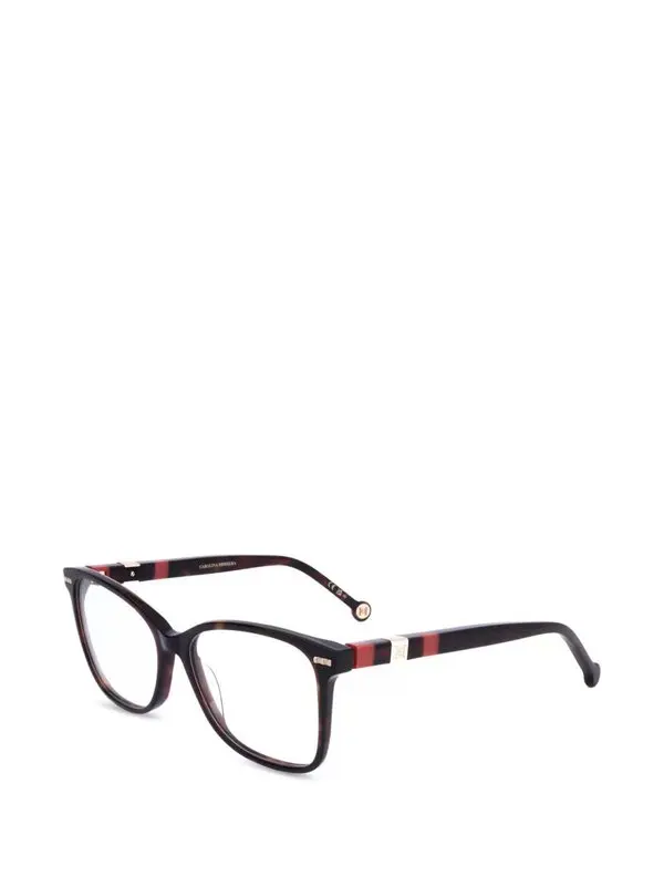 Carolina Herrera Tortoiseshell-effect Full Rim Eyeglasses - Brown