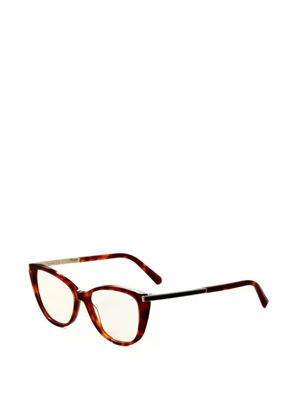 SWAROVSKI Tortoiseshell Effect Cat-eye Eyeglasses - Brown