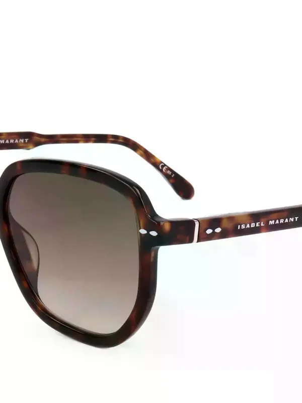 Isabel Marant Tortoiseshell-effect Square-frame Sunglasses