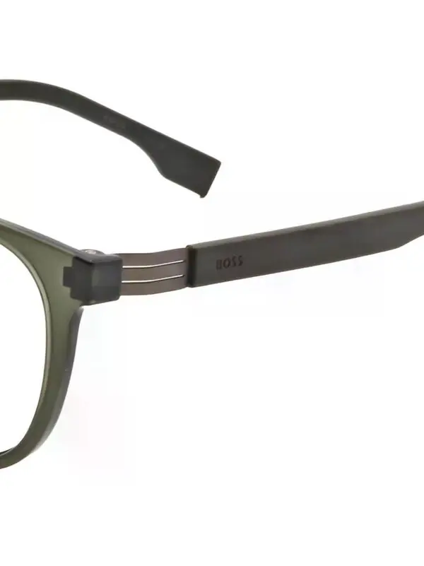 BOSS Round-frame Glasses - Green