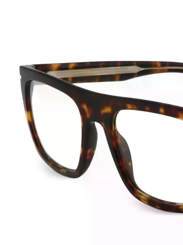 BOSS Tortoiseshell-pattern Square-frame Glasses