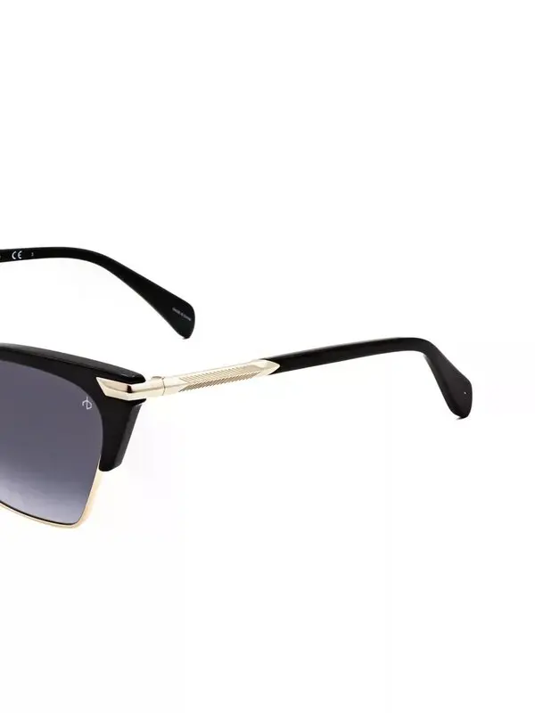 Rag & Bone Square Frame Sunglasses With Gold-tone Hardware