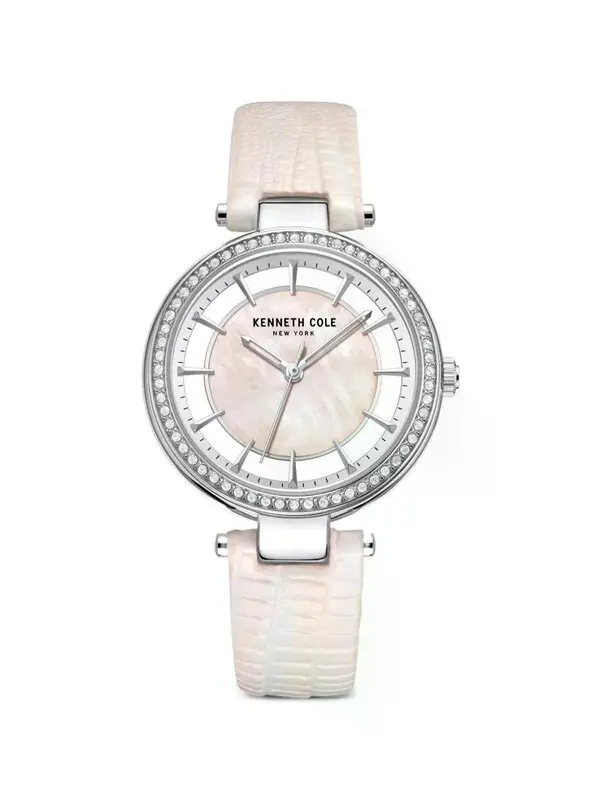 KENNETH COLE Crystal-embellished 34mm Watch