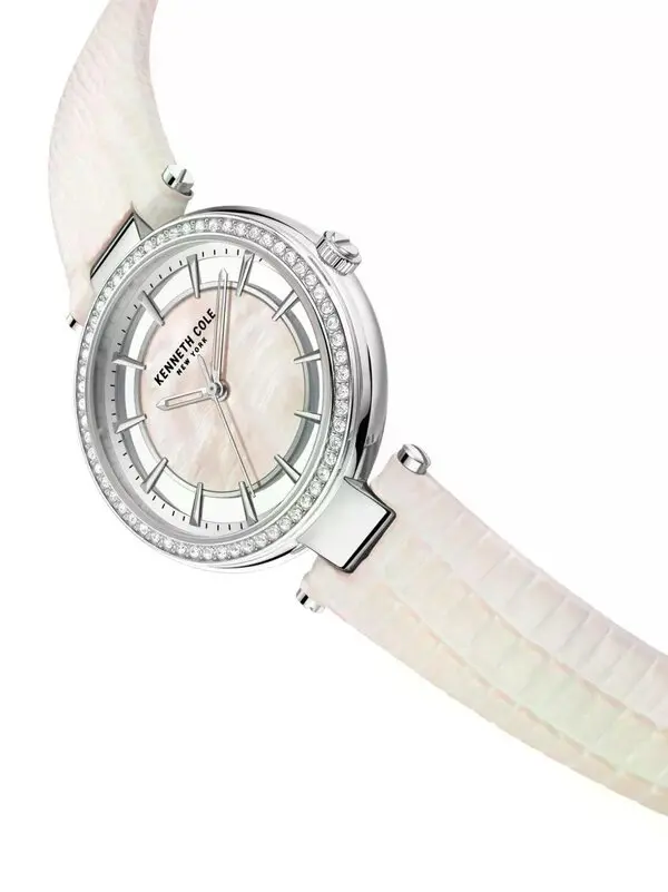 KENNETH COLE Crystal-embellished 34mm Watch