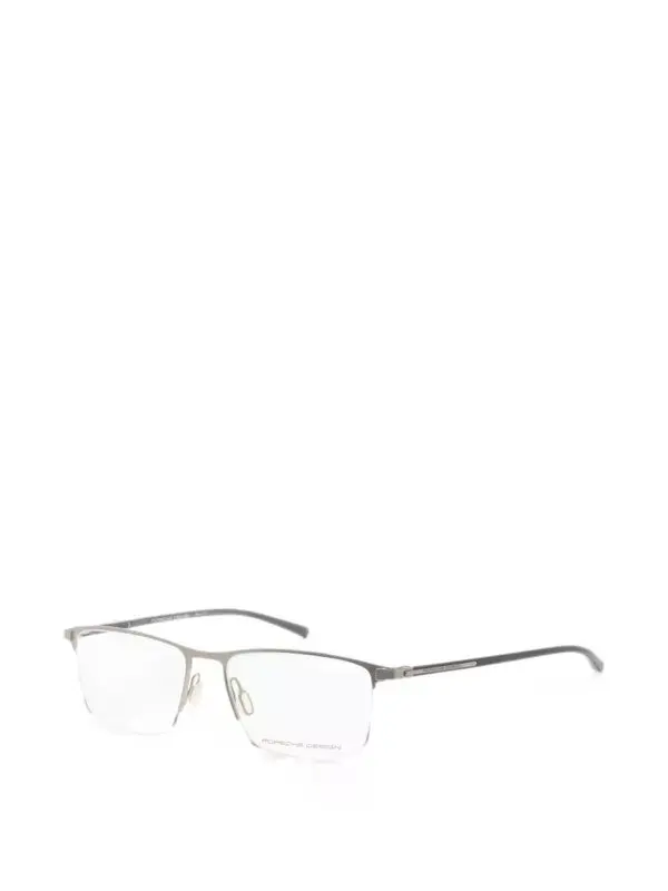 Porsche Design Half-rim Rectangle-frame Glasses
