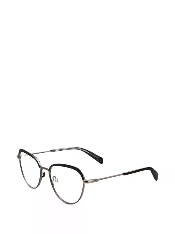 Rag & Bone Geometric Frame Eyeglasses - Black