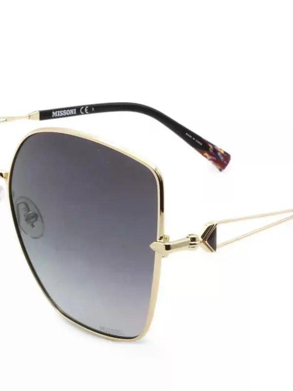 Missoni Geometric Frame Sunglasses