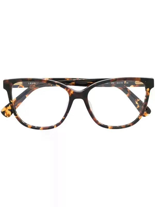 Longchamp Tortoiseshell Butterfly-frame Glasses