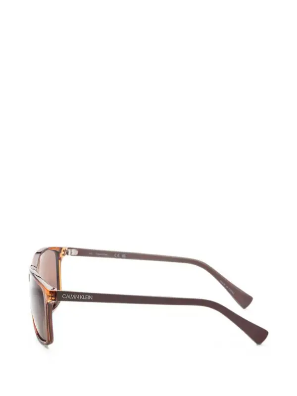 Calvin Klein Crystal Rectangle-frame Sunglasses