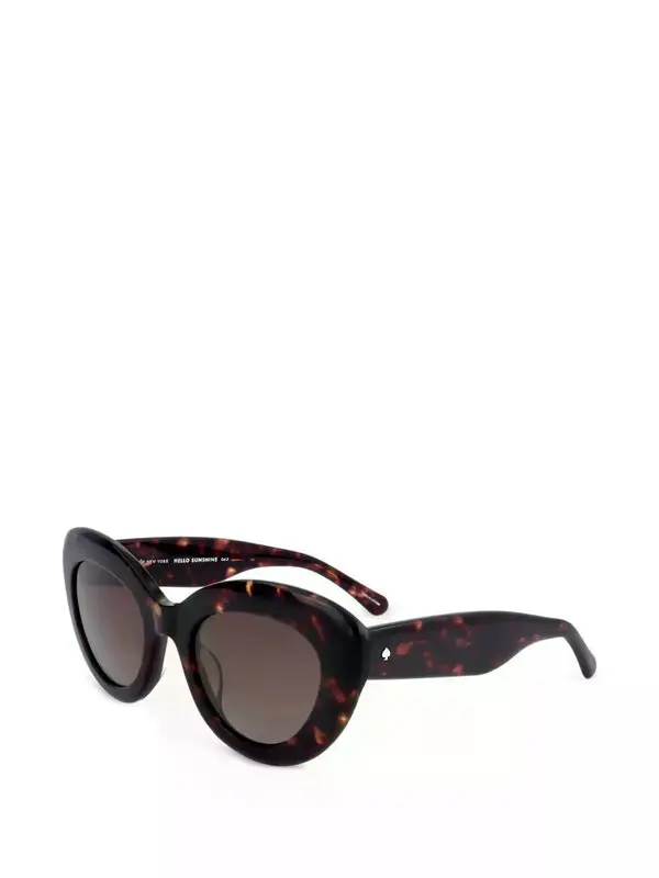Kate Spade New York Capri Cat-eye Sunglasses With Tortoiseshell Effect - Brown