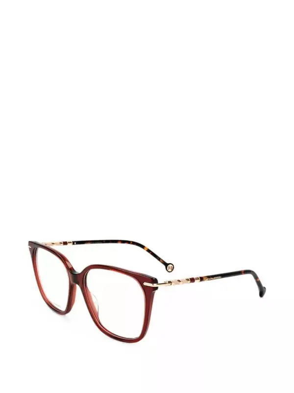Carolina Herrera Tortoiseshell-effect Cat-eye Glasses