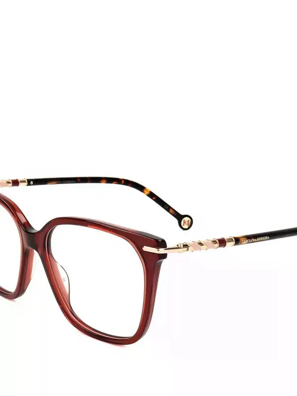 Carolina Herrera Tortoiseshell-effect Cat-eye Eyeglasses
