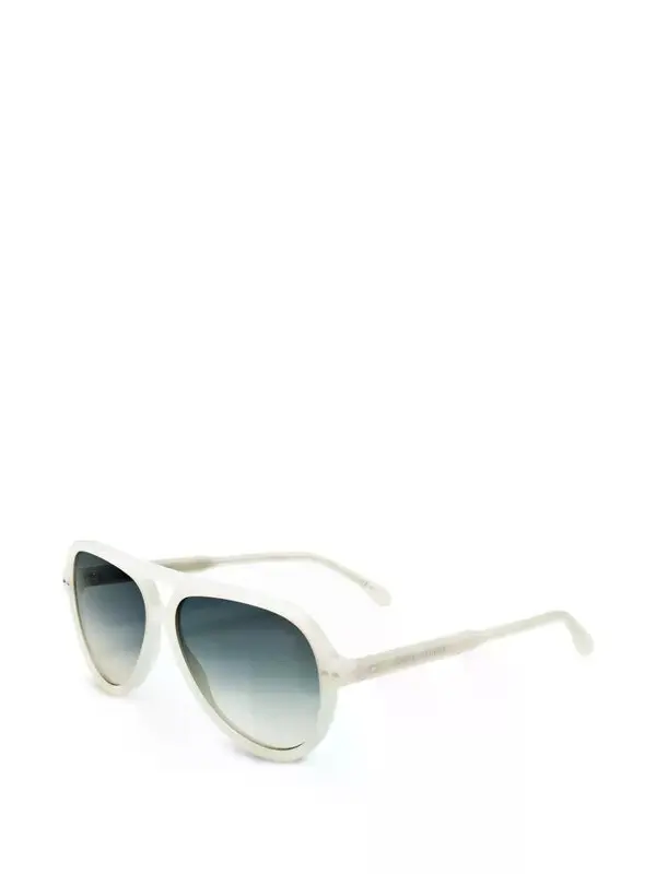 Isabel Marant Pilot-frame Tinted Sunglasses - White