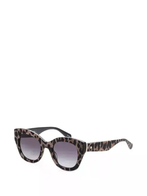 Kate Spade New York Leopard Print Cat-eye Sunglasses - Brown