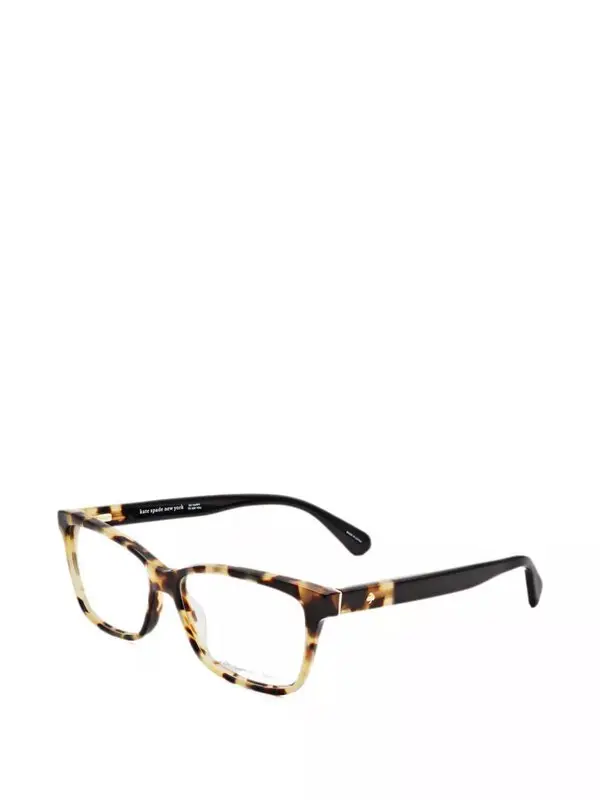 Kate Spade New York Tortoiseshell-effect Rectangle-frame Glasses