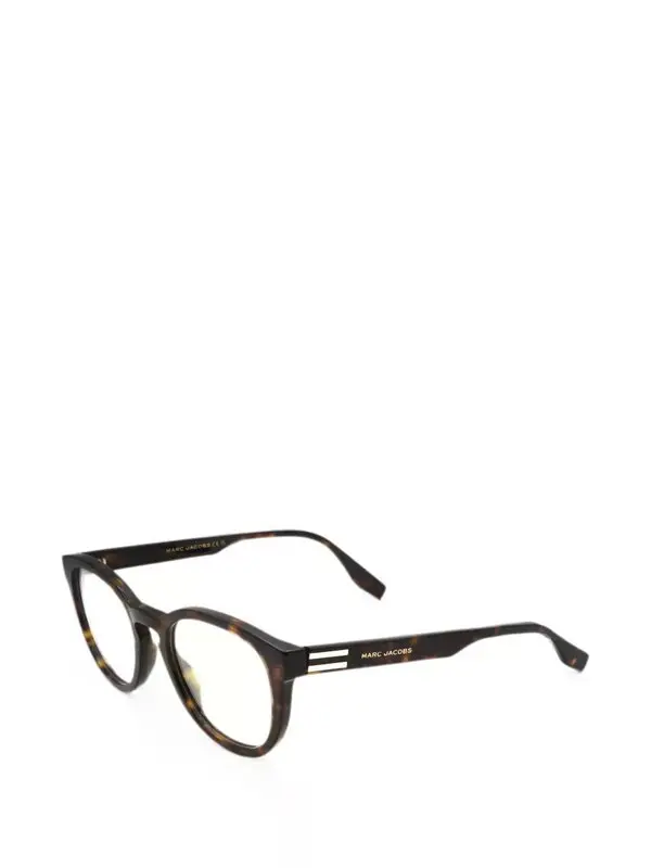 Marc Jacobs Tortoiseshell-effect Round-frame Glasses