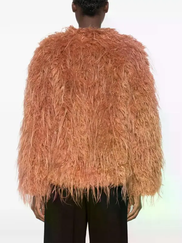 FORTE_FORTE Textured Fur Coat