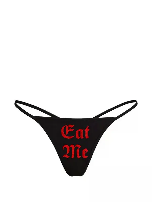 SP5DER Rhinestone-embellished Thong