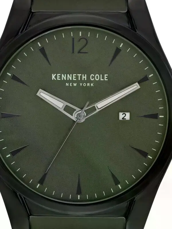 KENNETH COLE Silicone Strap Watch - Green