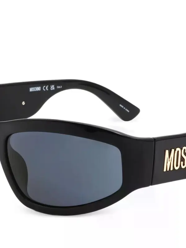 Moschino Logo-plaque Rectangle-frame Sunglasses