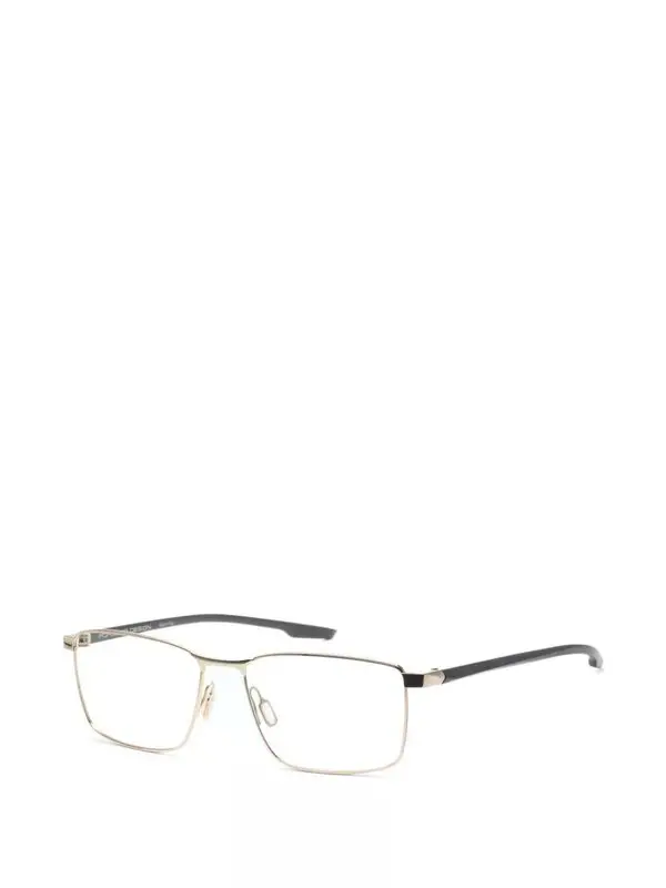Porsche Design Rectangle Frame Eyeglasses - Gold