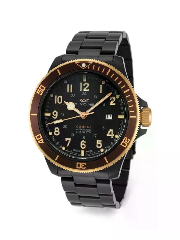 GLYCINE Combat Sub 46mm Watch - Black