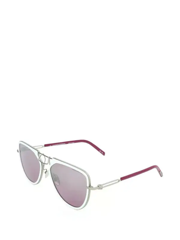 Calvin Klein Double-bridge Pilot-frame Sunglasses