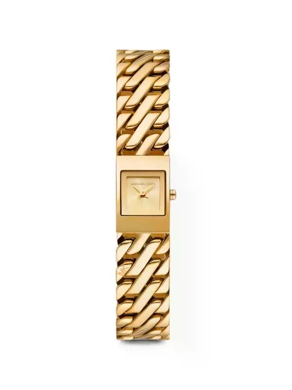 Michael Kors Tone Watch With Darrington Mini Link Chain