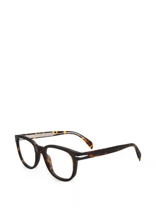 DB EYEWEAR BY DAVID BECKHAM Tortoiseshell-effect Square-frame Glasses