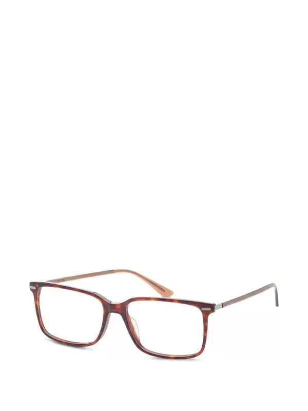 Calvin Klein Rectangle Frame Eyeglasses - Brown