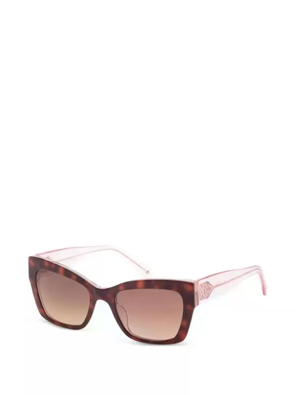 Kate Spade New York Valeria Tortoiseshell-effect Cat-eye Sunglasses - Brown