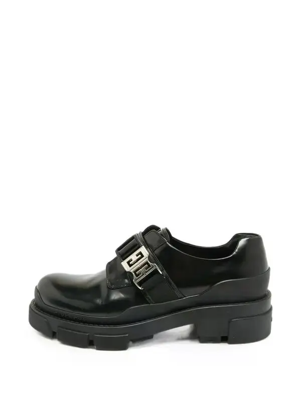 Givenchy 4g Buckled Derby Shoes - Black