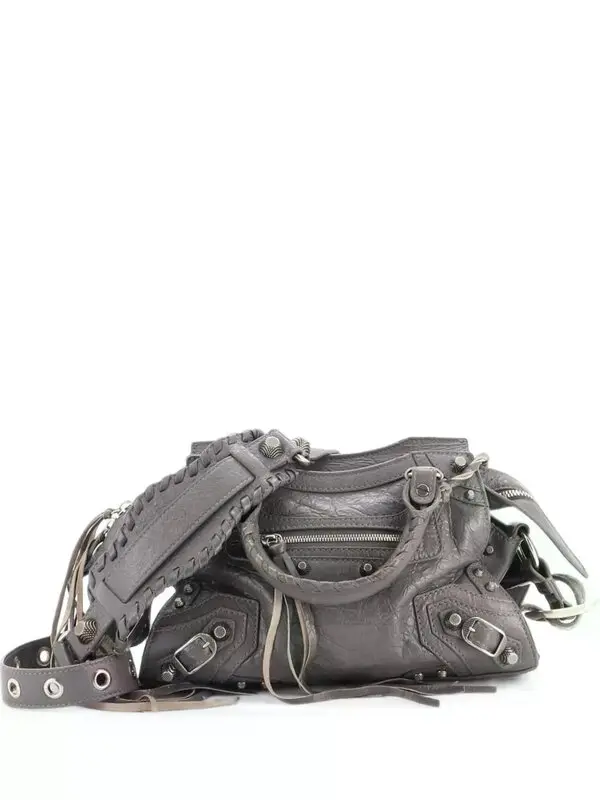 Balenciaga Neo Cagole City Bag Leather Xs Shoulder Bag - Grey